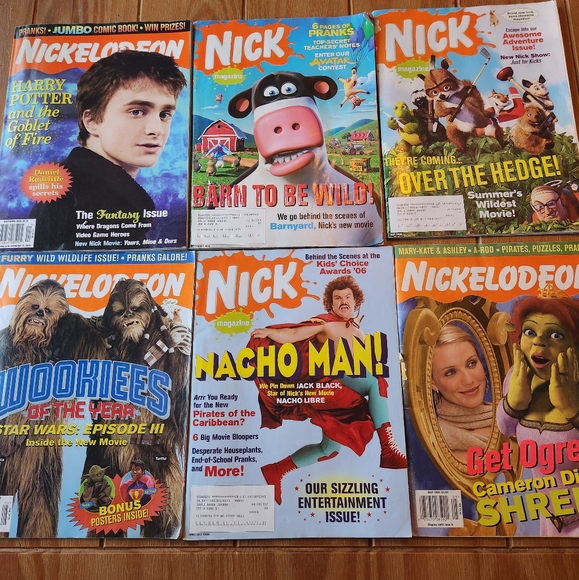 Nickelodeon | Toys | Nickelodeon 200s Magazines Lot Of 6 Shrek Harry ...